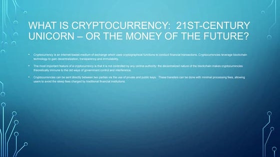 Cryptocurrency | PPTX