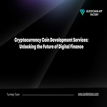 Cryptocurrency Coin Development Services Unlocking the Future of ...