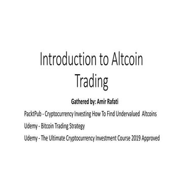 Introduction to Cryptocurrency trading | PPTX