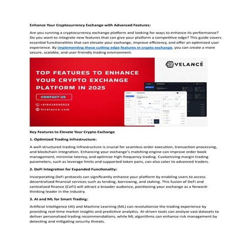 Upgrade Your Crypto Exchange with Advanced Features like AI and ML ...