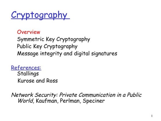 Cryptography and Network Security William Stallings Lawrie Brown | PPT | Programming Languages ...