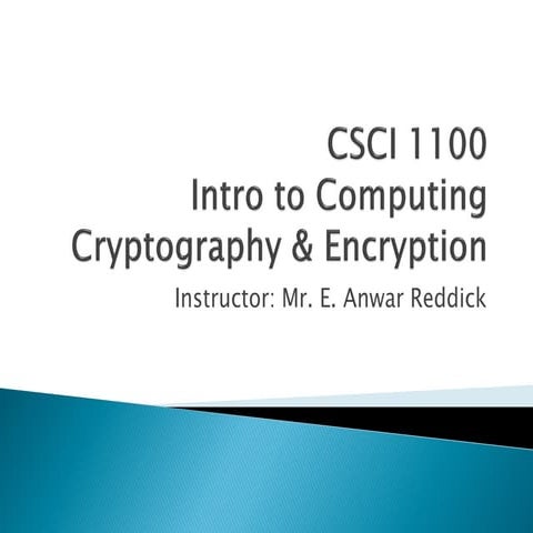 Basic Cryptography Overview | PPT