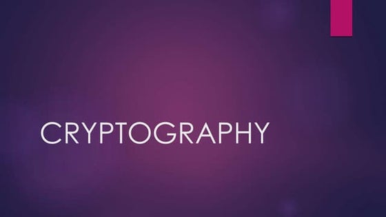 Application of Matrices on Cryptography | PPT