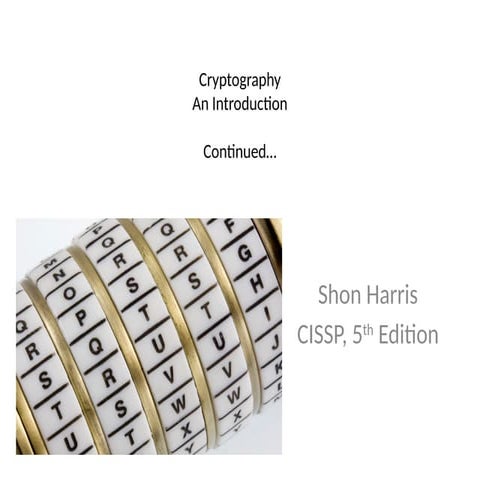 Cryptography 4 Pptx 1st Compli B Pptx