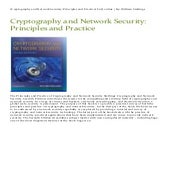 (Cryptography and Network Security: Principles and Practice) Full ...