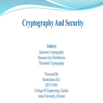 Cryptography - Assignment III - Quantum.pptx