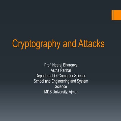 Cryptography And Attacks Ins Pptx Information And Network Security Computing