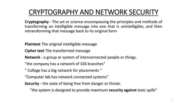 Cryptography And Network Security Ppt By Mepptx
