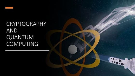 Post Quantum Cryptography Technical Overview Ppt