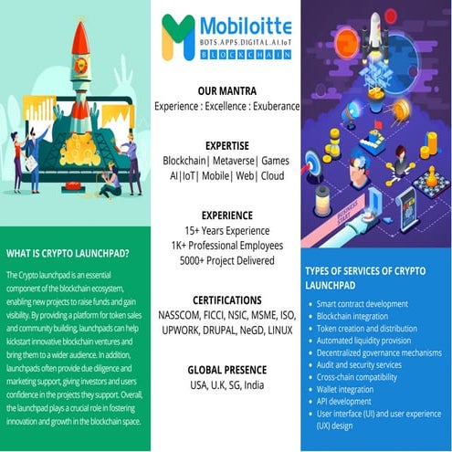 Crypto Launchpad Development Company | PPT