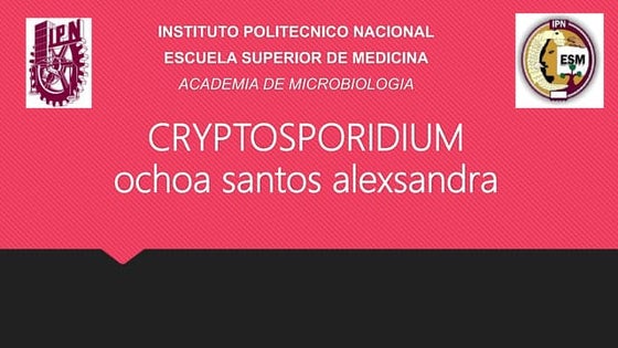 Cryptosporidium | PPTX | Medical Health