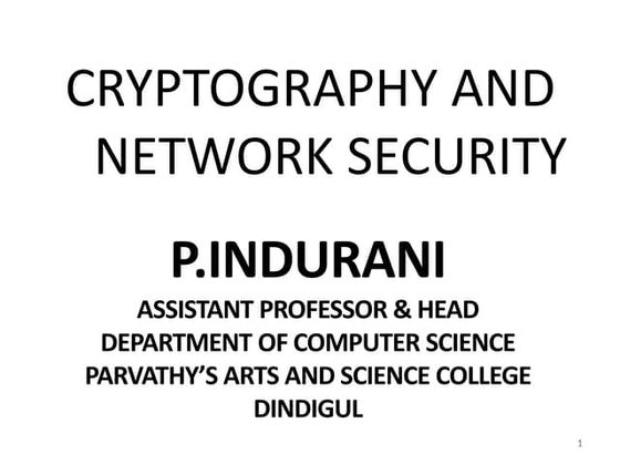 Encryption And Decryption | PPT