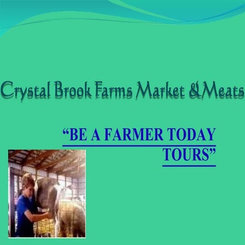 Crystal Brook Farms Market &Meats 9 2009 | PPT