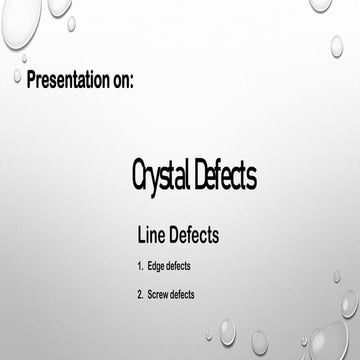 Crystal defects | PDF | Chemistry | Science