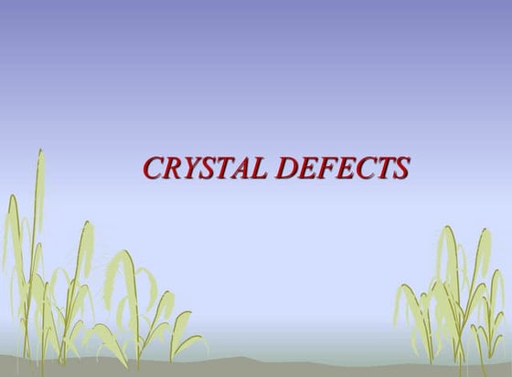 Crystal defect | PDF