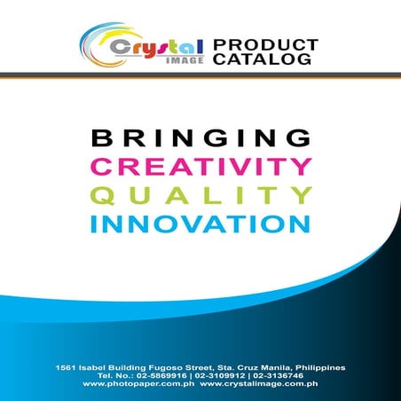 Crystal image Product Catalog | PDF