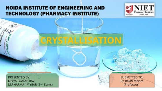 Crystallization (process chem).pptx | Chemistry | Science