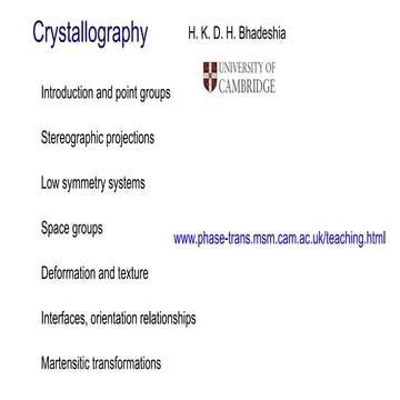 Crystallography_2020_1_Crystal Structure | PPTX
