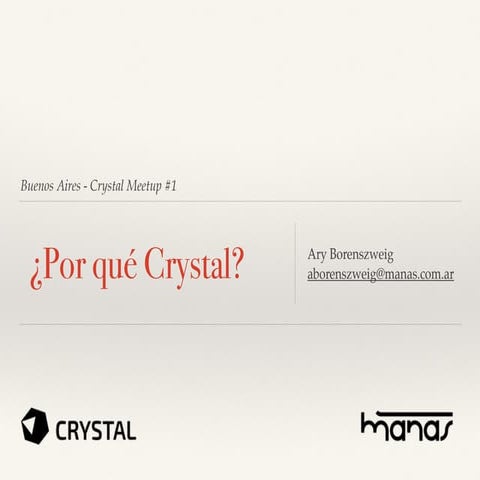 Por qué Crystal? Why Crystal Language? | PDF | Programming Languages ...