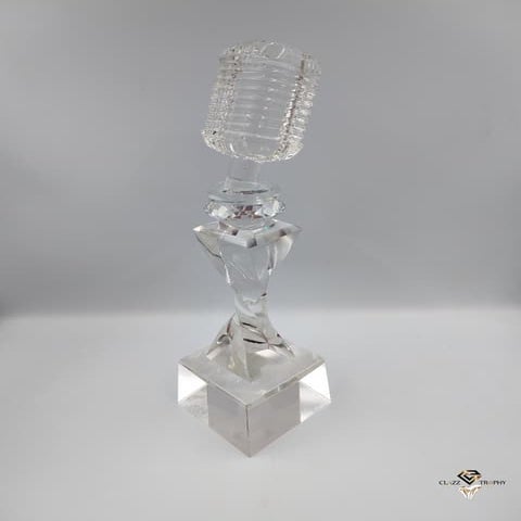 Crystal Microphone Trophy at Clazz Trophy Malaysia | #1 Reliable Trophy ...