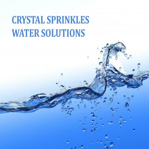 Crystal sprinkles water solutions | PDF