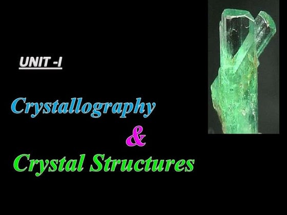 Crystal structure | PPT