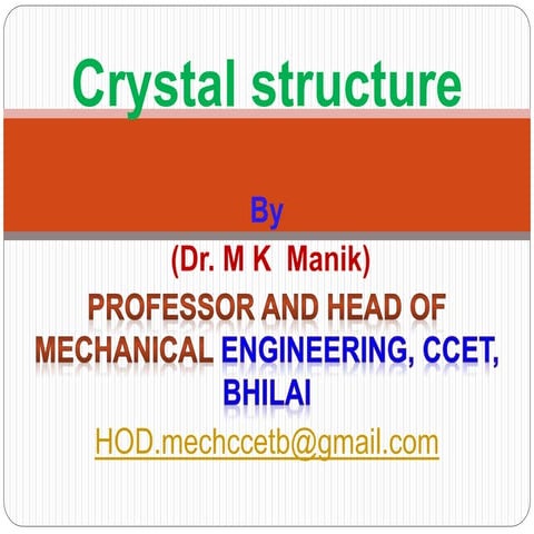 Crystal structure | PPT