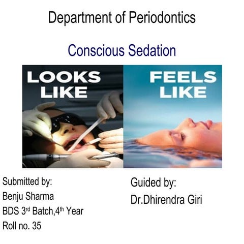 Conscious sedation | PPT