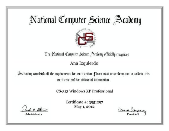 Certificate short reports | PDF