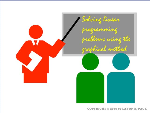 Solving Linear Programming Problems Using Graphical Ppt 1672