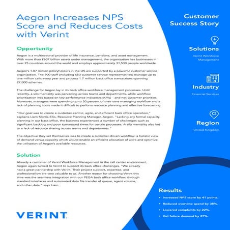 Aegon Case Study | PDF