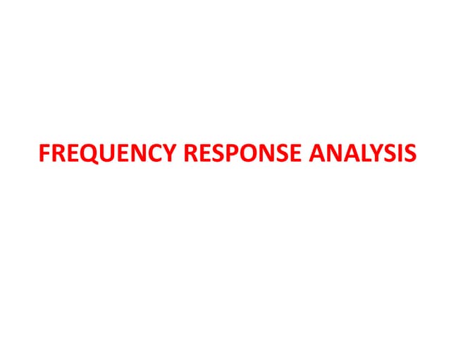 Frequency Response Analysis | PDF