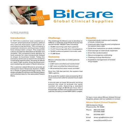 Bilcare Cost Effectively Scales For Business Growth | PDF