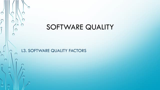 McCall's Quality Factors | PPT