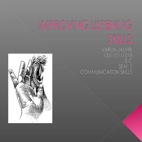 how to be a good listener | PPTX