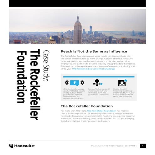 Reach is Not the Same as Influence: The Rockefeller Foundation Case ...