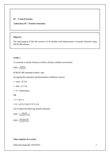 Lecture 4: Classification of system | PDF