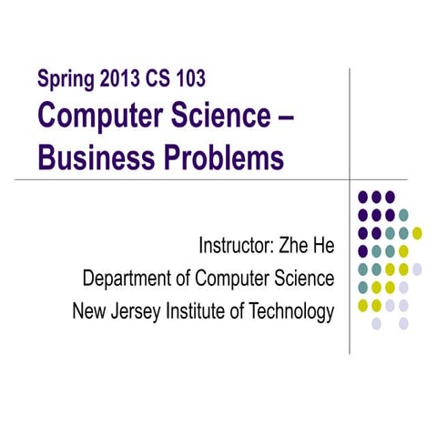Computer science 105 chapter power point file | PPT