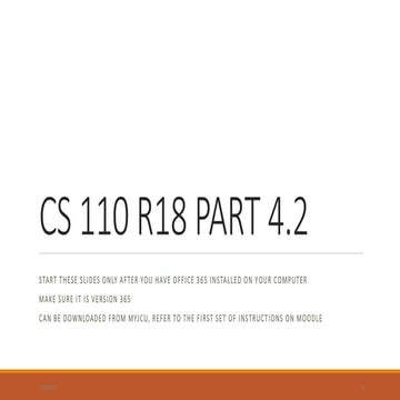 Cs 110 r18 part 4.2 2020 03 15 word | PPT