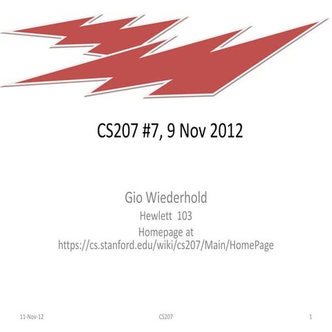 Cs207 7 | PPT