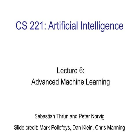 Cs221 lecture6-fall11 | PPT | Technology & Computing