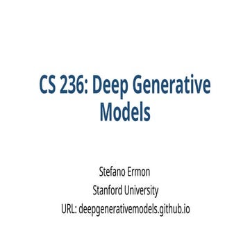 cs236_lecture1_2023.pptx about machine learning | PPTX | Computing ...