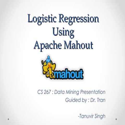 Mahout classification presentation