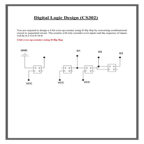 D-Flip-Flops(Digital Logic Design (CS302)) | PDF
