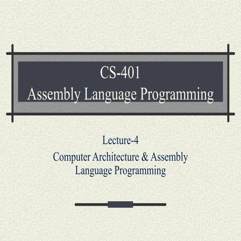 chapter 4 cs401 subject of computer science | PPT