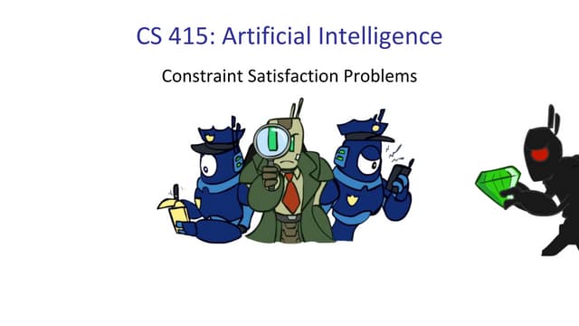 Constraint satisfaction problems (csp) | PPTX