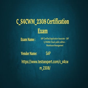 C_S4CWM_2308 Certification Exam Dumps PDF.pdf | Cloud Computing | Internet