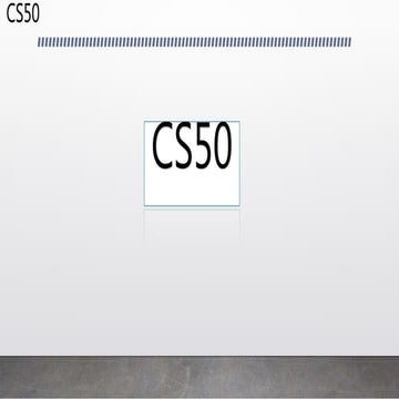 CS50-Computer Science Course | PPTX