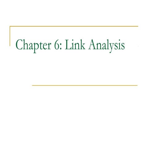 Cs583 link-analysis | PPT