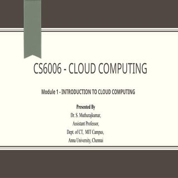 CS6006 - CLOUD COMPUTING - Module - 1.pptx